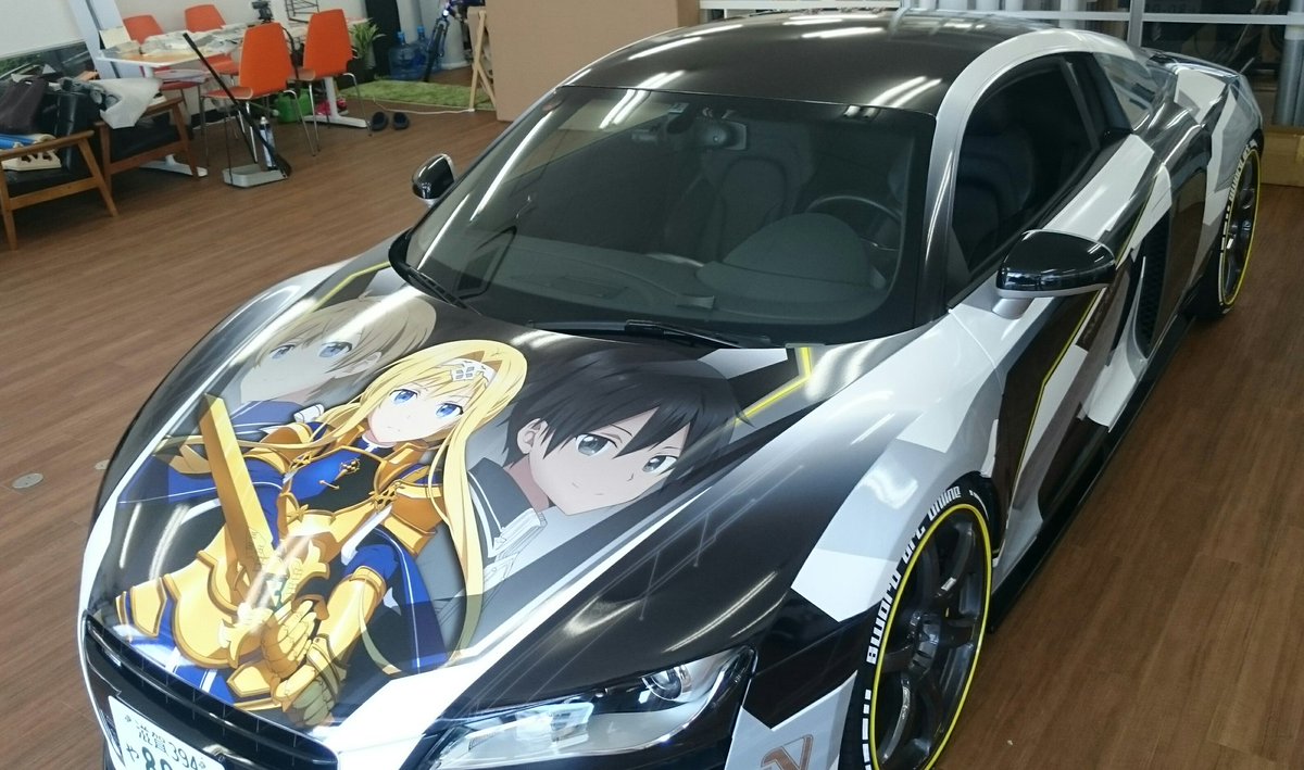 Sword Art Online jusqu'à sur la carrosserie - JapActu.Info